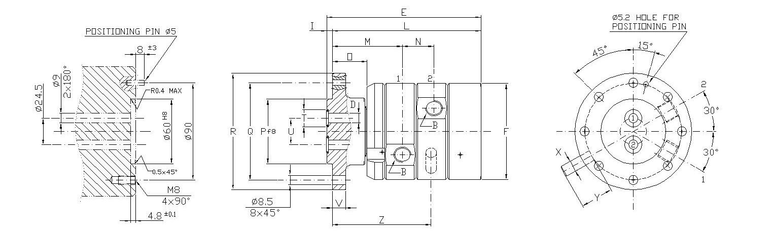 2-4-6 Passages Rotary Unions | High Pressure | Low Speed
